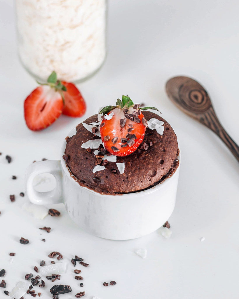 5 MIN CHOC PB MUG CAKE | Tropeaka