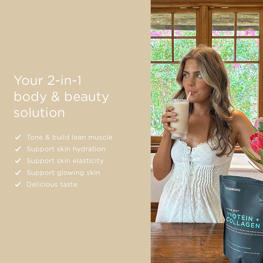 Protein + Collagen Powder | Smooth & Creamy Banana | Organic Plant ...