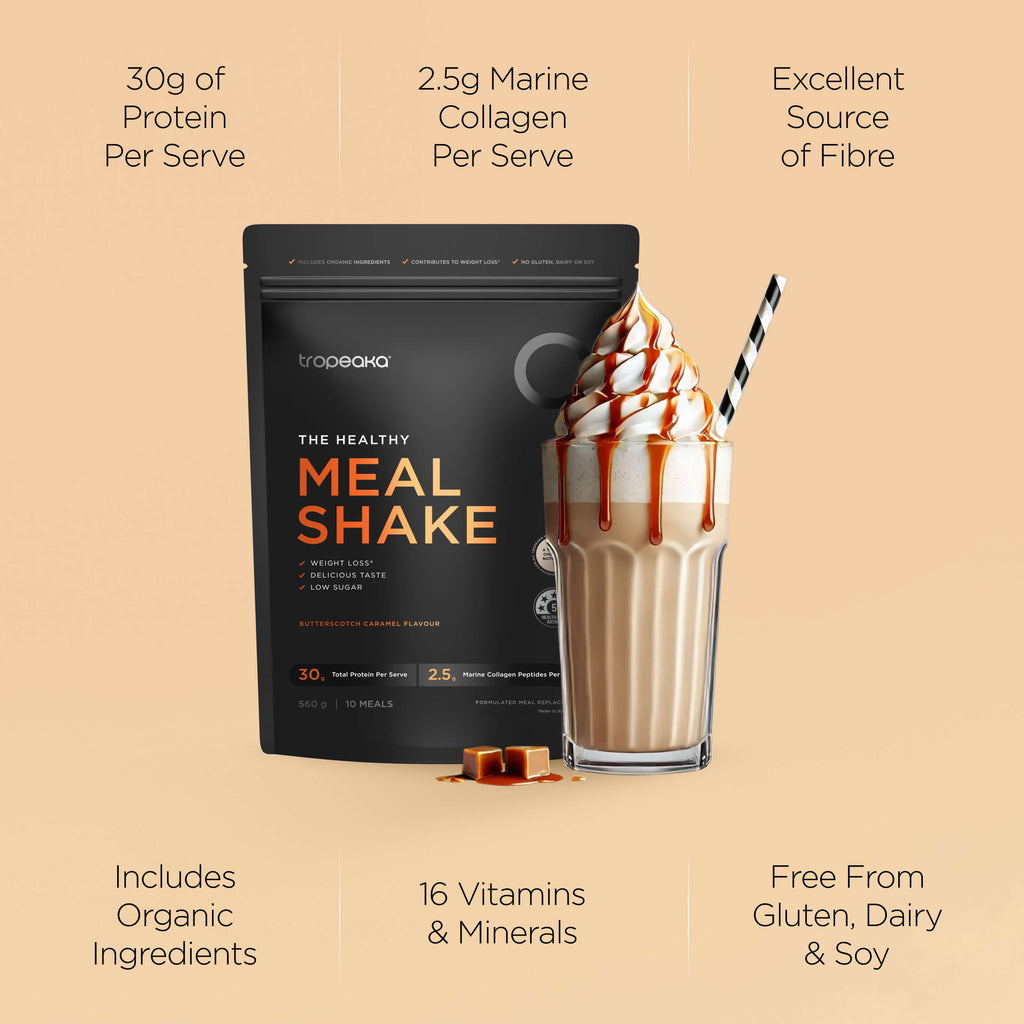 The Healthy Meal Shake | Butterscotch Caramel | Organic Plant Protein ...