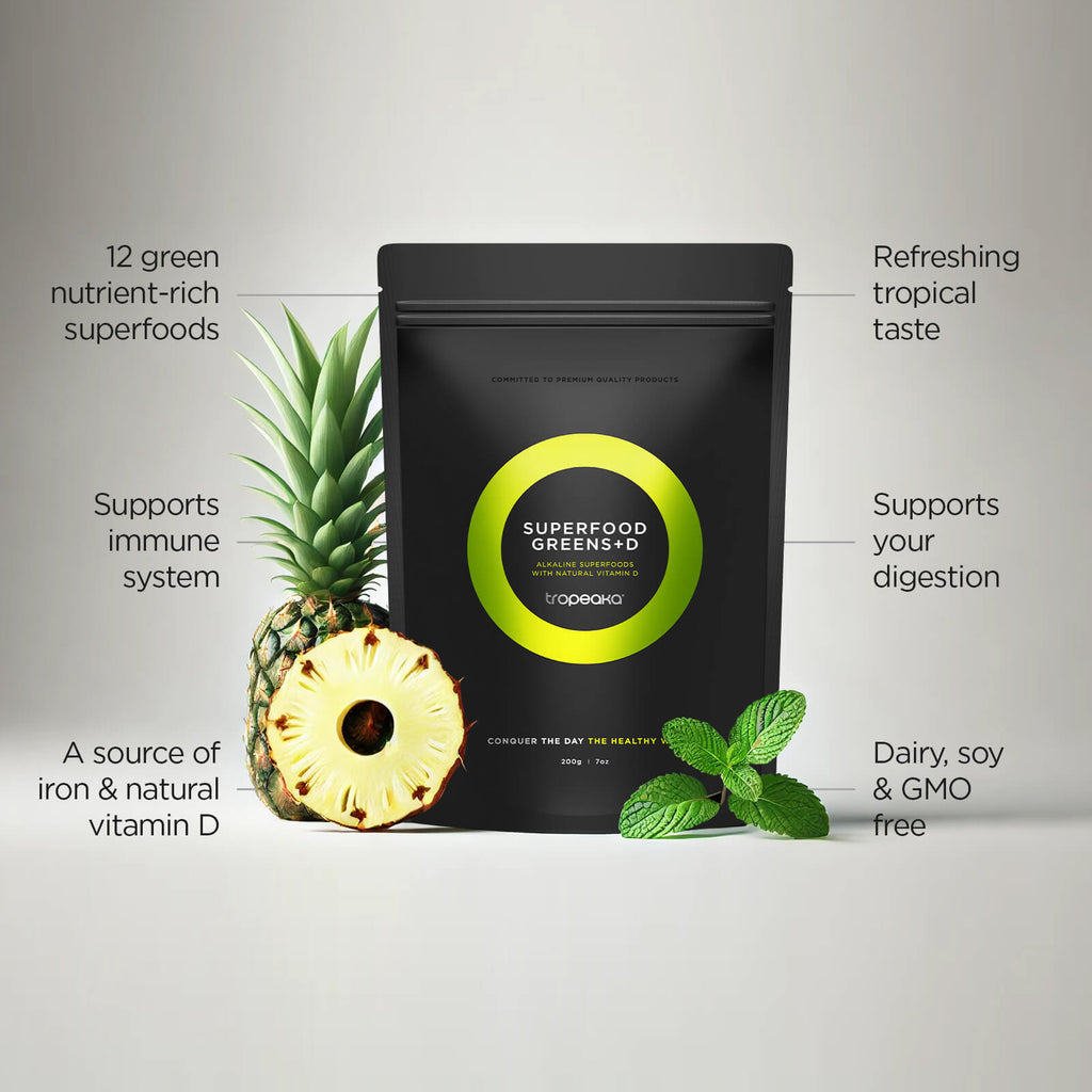 Superfood Greens + D | Delicious Super Greens Powder | Tropeaka ...